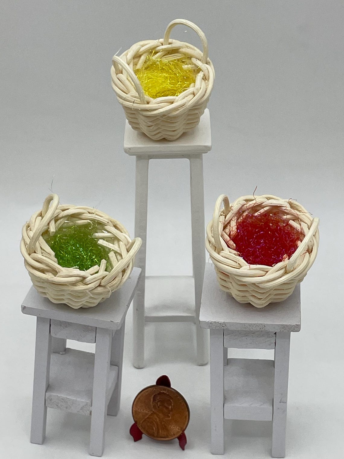 Miniature Easter Baskets~mini Easter Grass~mini Baskets Ready to Be ...