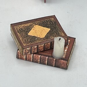 Miniature Witch's Spell Books~mini Spell Books With Candle~mini ...
