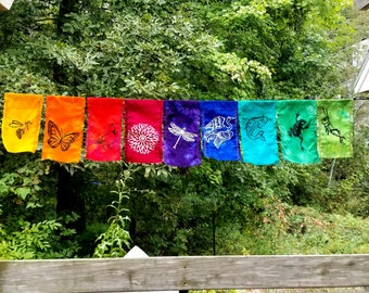 Tibetan-style Batik Prayer Flags With Fabric Marker - Etsy