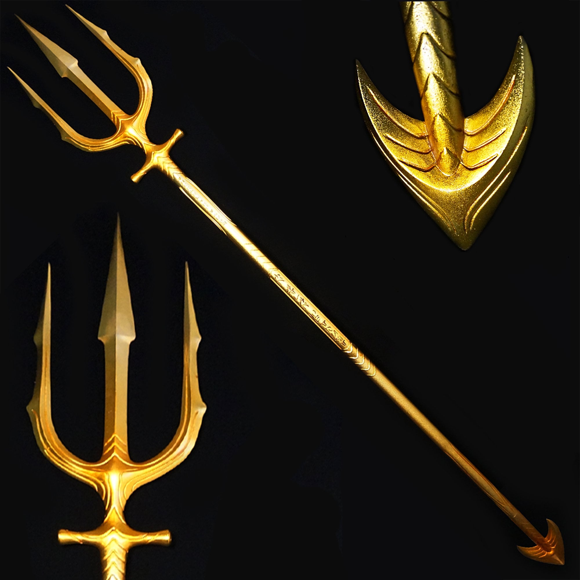 Aquaman Trident 1:1 Metalking Atlan's Gold Trident - Etsy