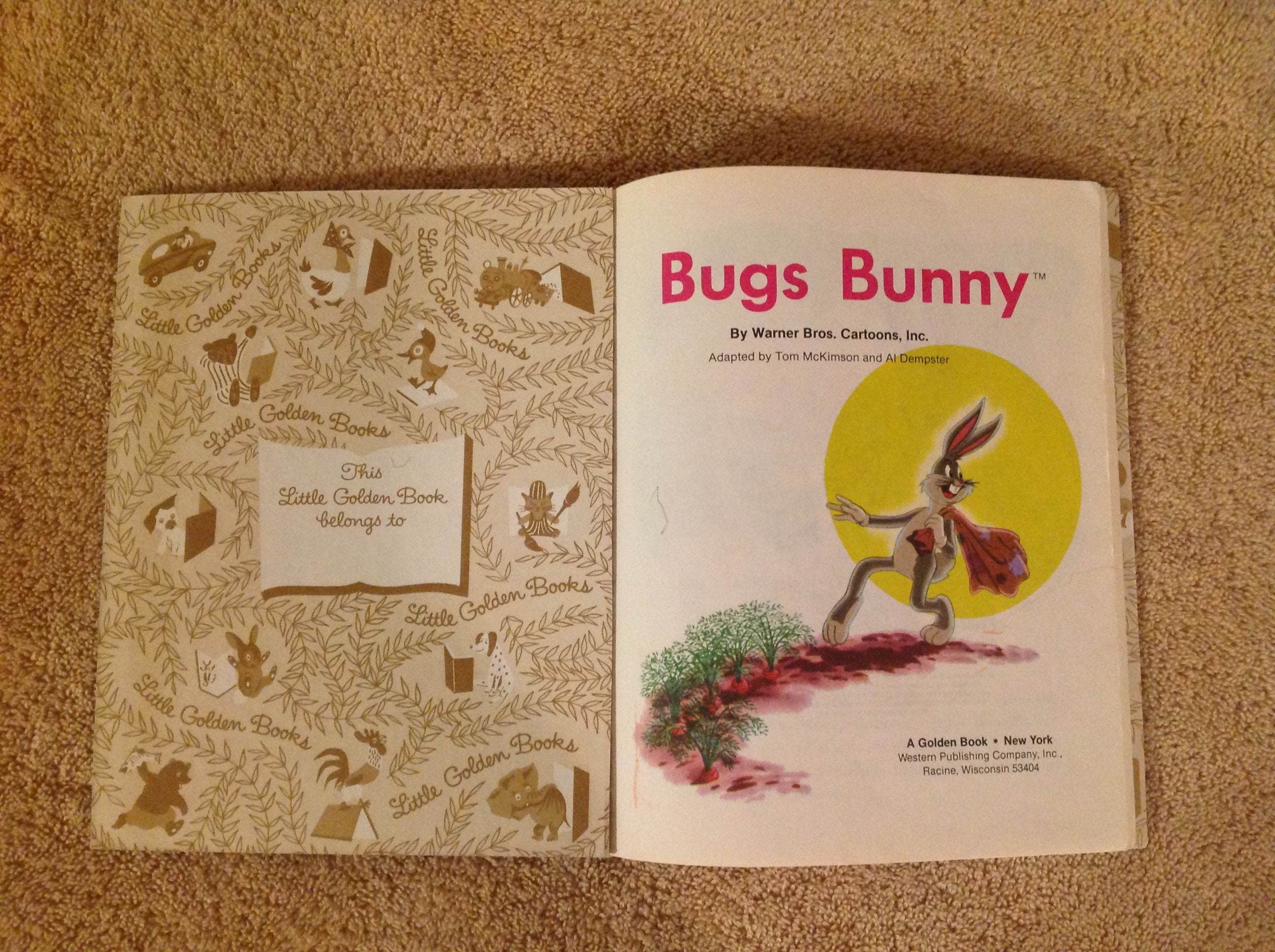 Little Golden Book bugs Bunny 1949 - Etsy