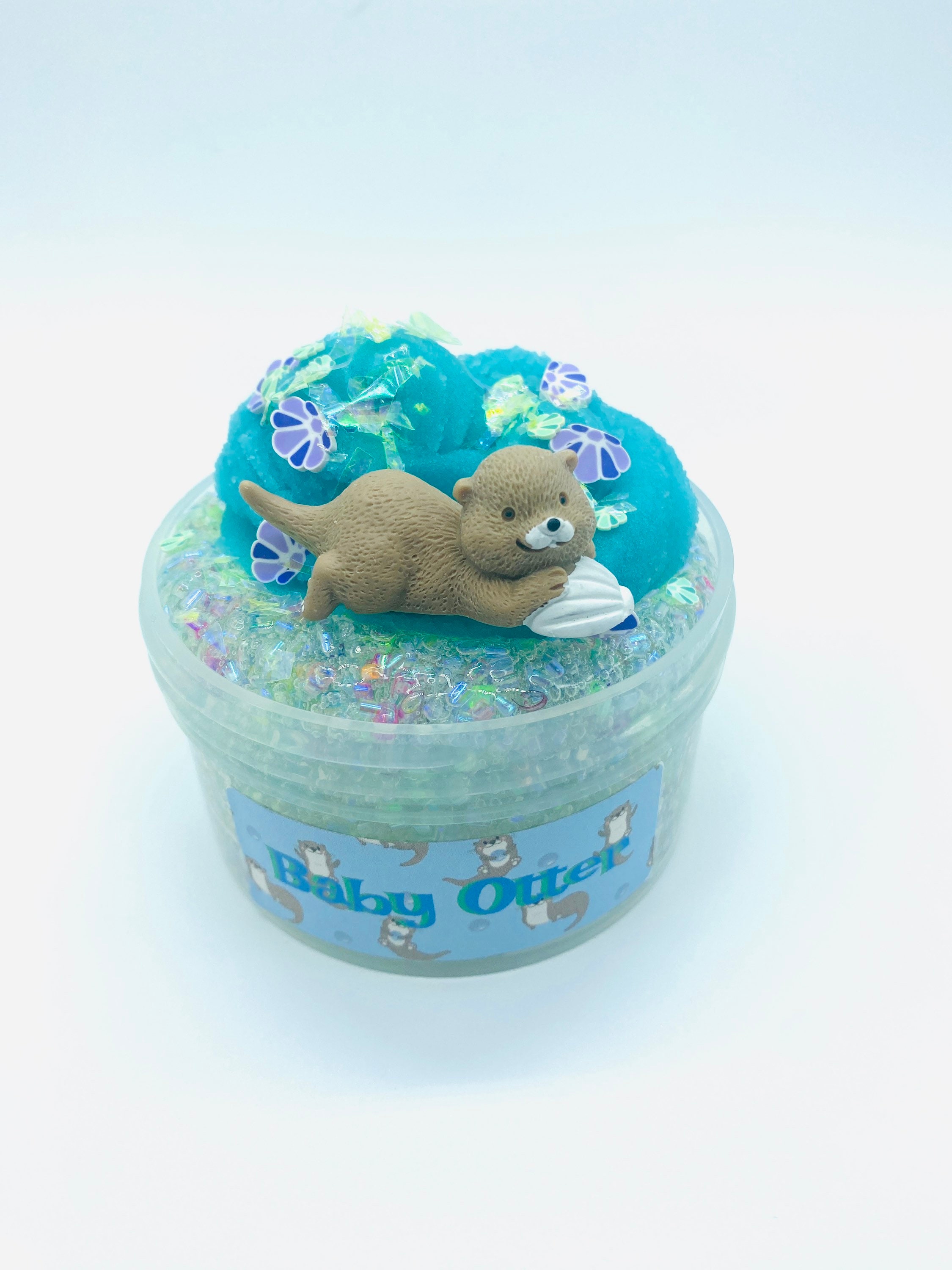 Baby Otter Slime DIY Slime Crunchy Slime Slime Shops - Etsy