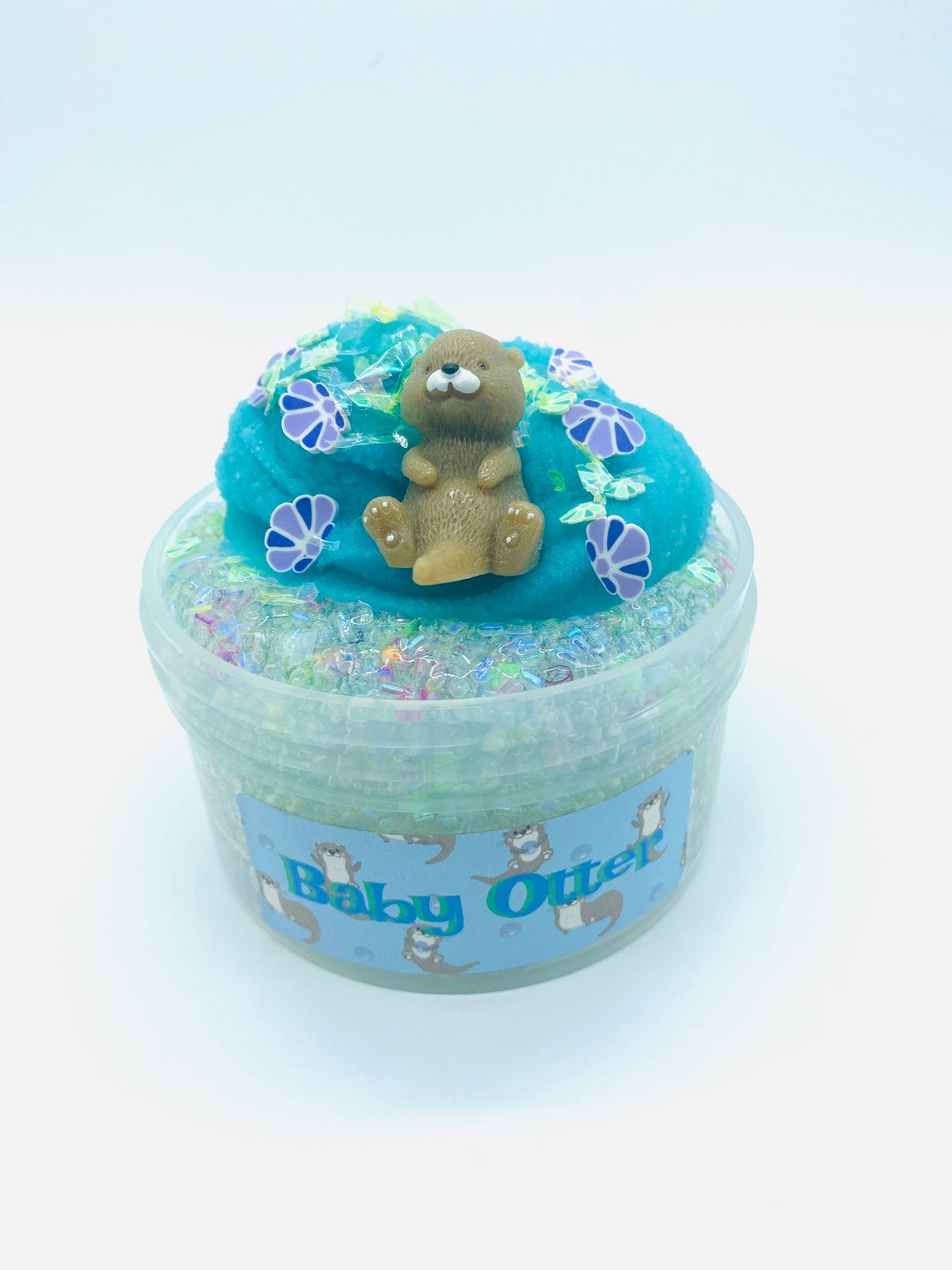 Baby Otter Slime DIY Slime Crunchy Slime Slime Shops - Etsy