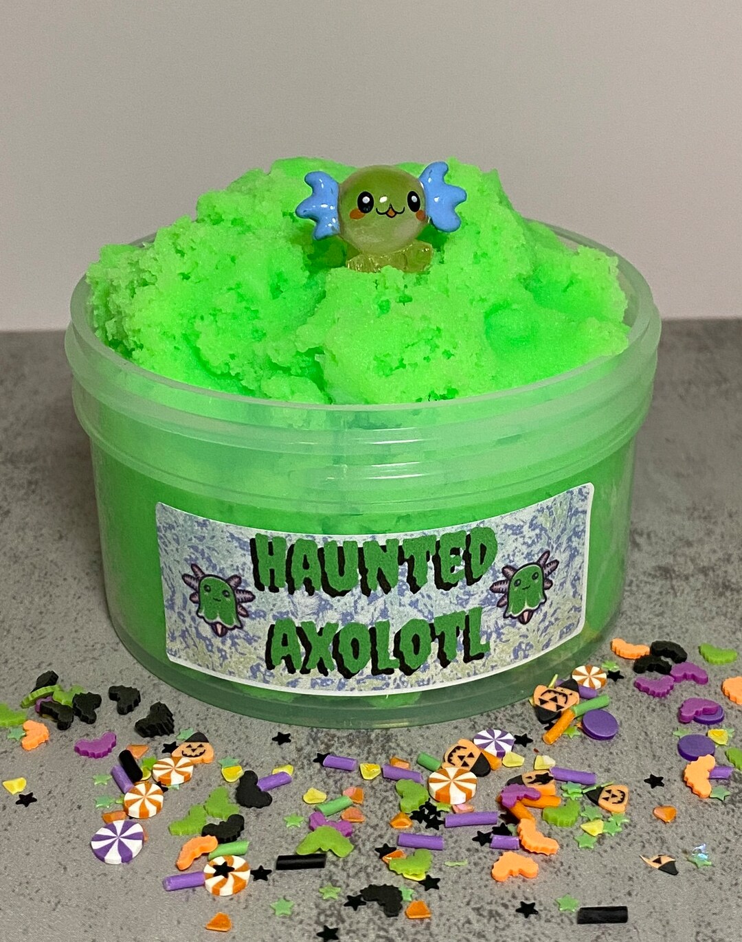 Haunted Axolotl Icee Slime Halloween Slime Slime Shops - Etsy