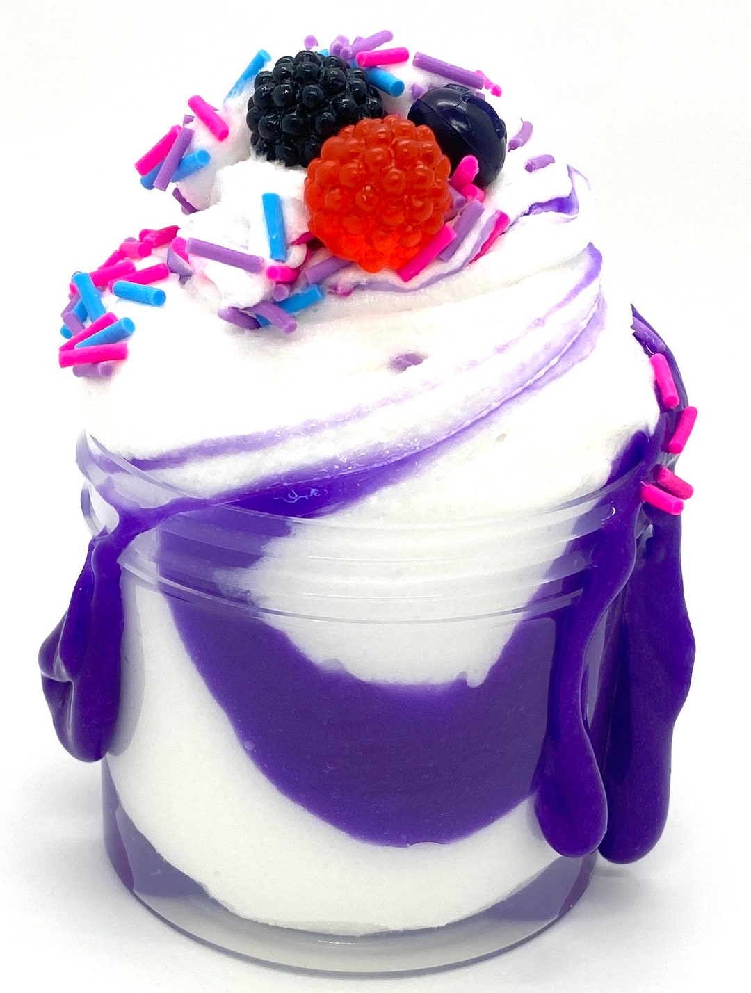 Cloud Cream Slime Scented Swirled Slime Wildberry Cobbler - Etsy