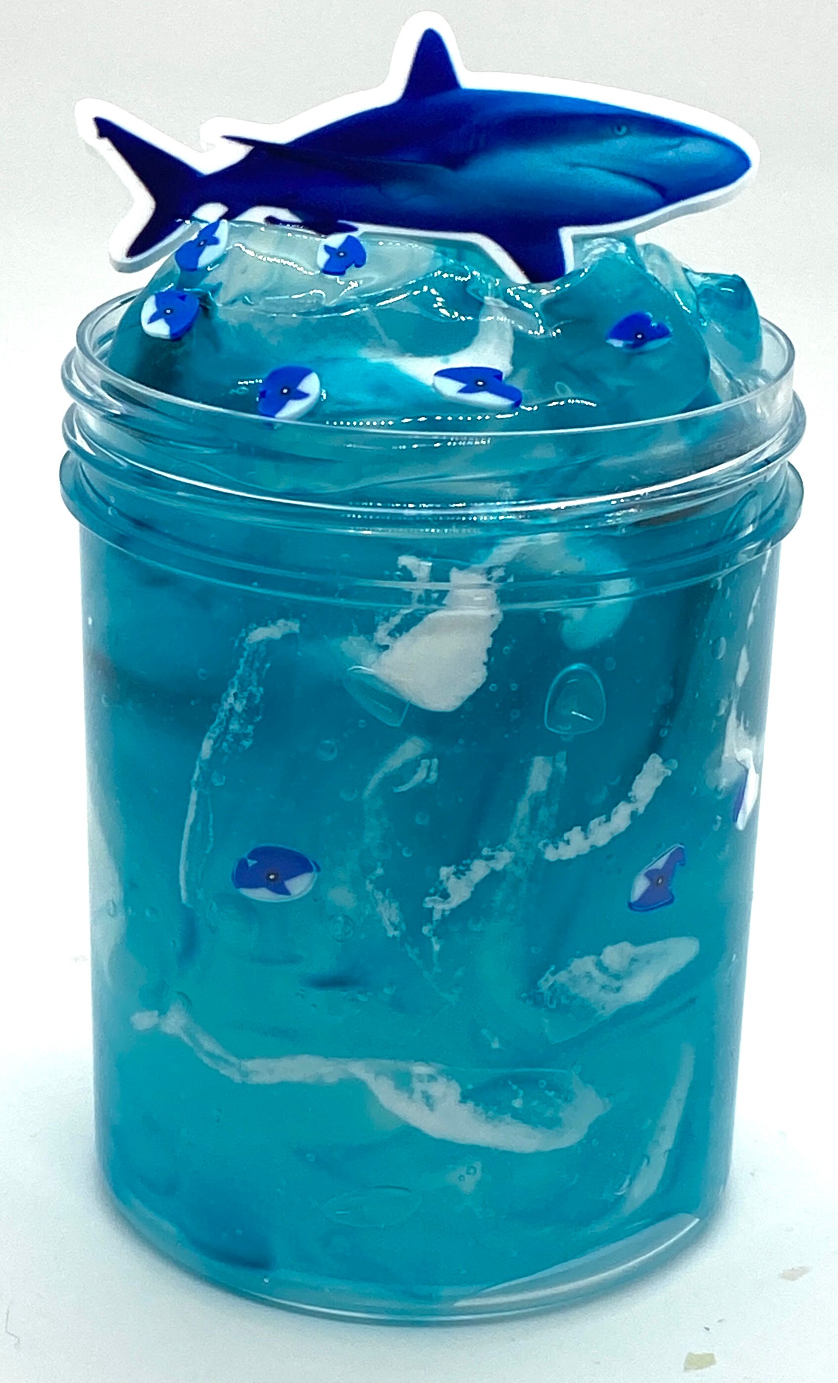 Slime & Foam Toys & Games Shark reef blue clear slime 8oz kids etna.com.pe