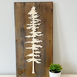 Spruce Sitka Tree Silhouette 3D Wooden Art Rustic Home - Etsy Canada
