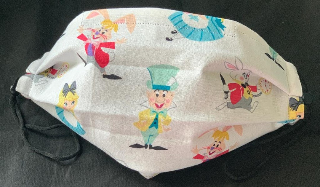Tea Party in Wonderland Adjustable Face Mask - Etsy