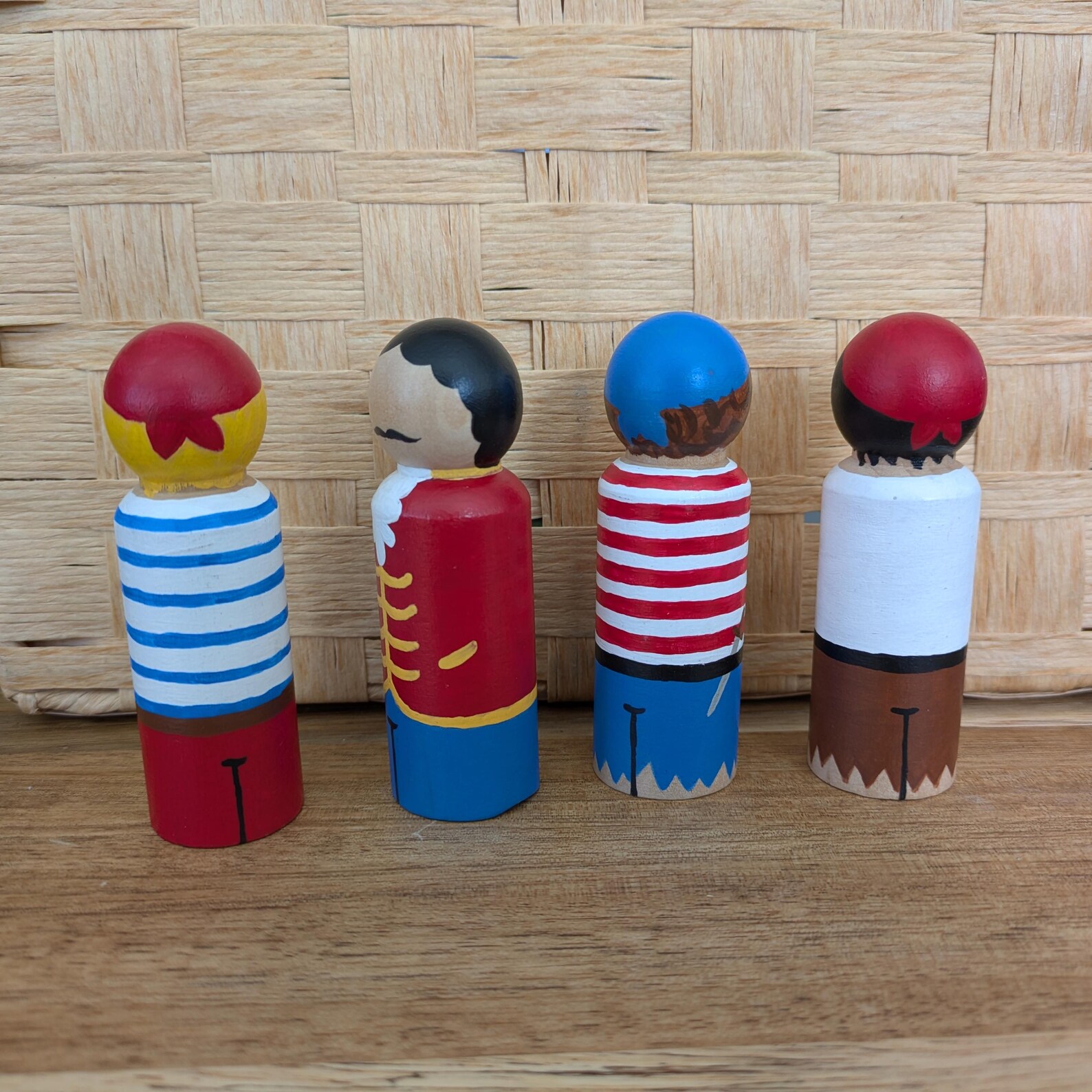 Pirate Peg Doll Set | Waldorf Montessori Toy Natural Imaginative Play ...