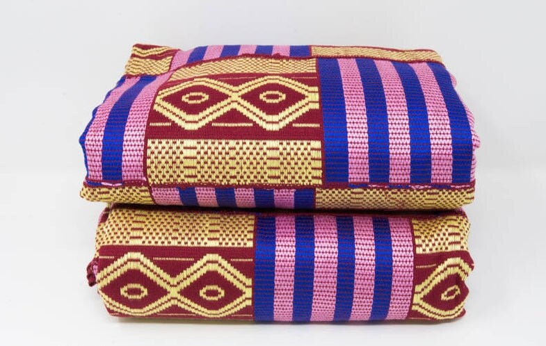 Authentic Kente 6 and 12 Yards Genuine Ghana Handwoven Kente - Etsy