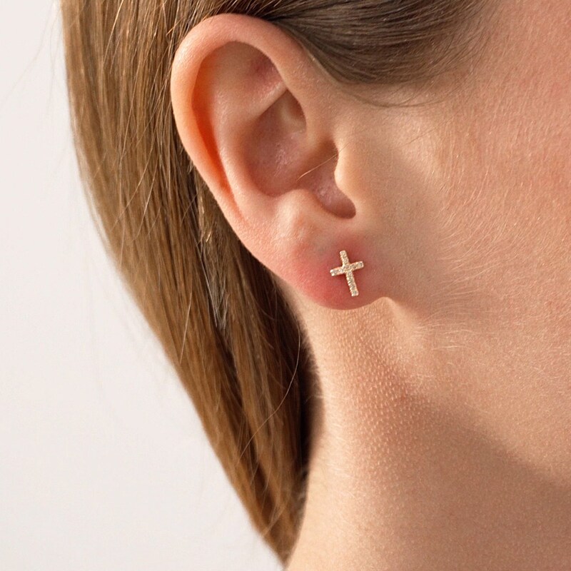 Cross Earrings - Etsy