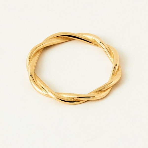 Gold Twisted Ring - Etsy