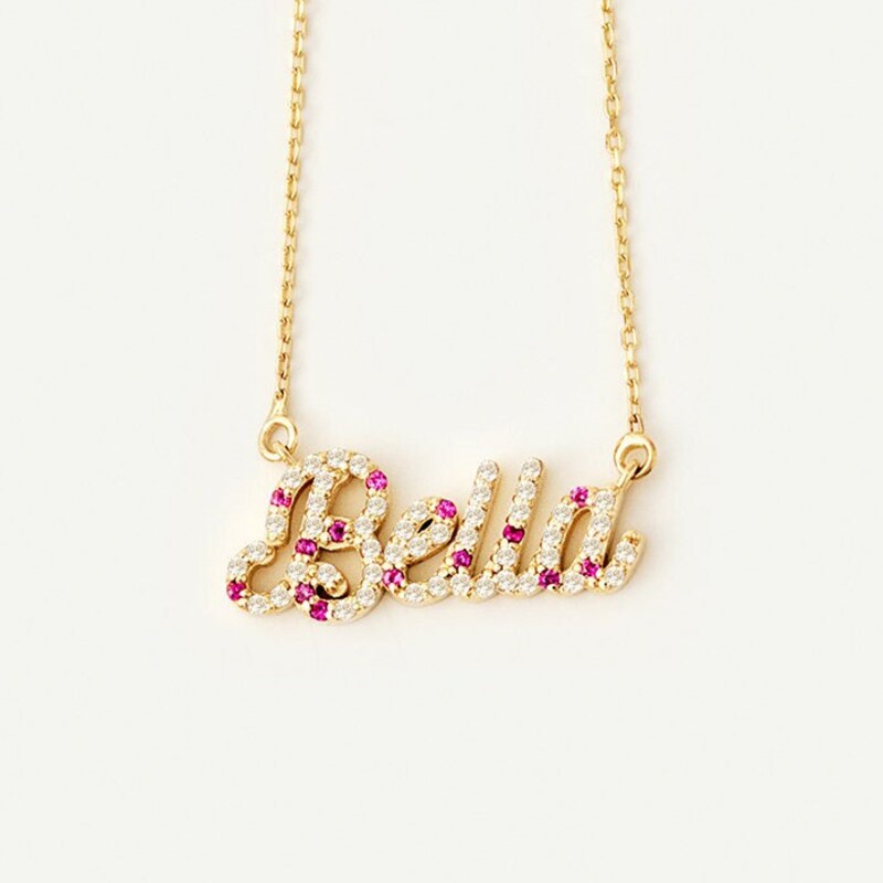Diamond Name Jewelry - Etsy