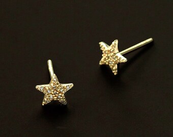 Star Shaped Studs - Etsy