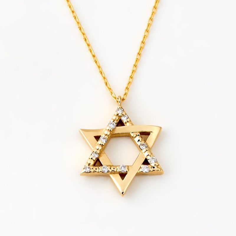 Star of David Necklace - Etsy