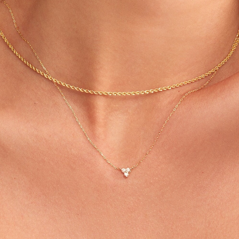 Diamond Necklace - Etsy