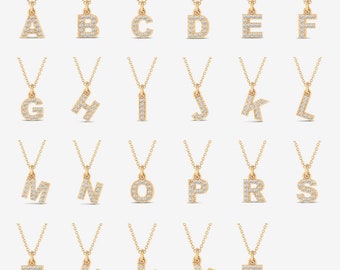 Diamond Initial - Etsy