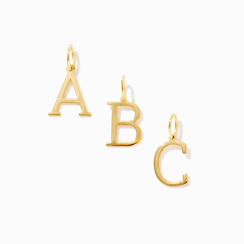 Z Solid Gold Pendant - Etsy