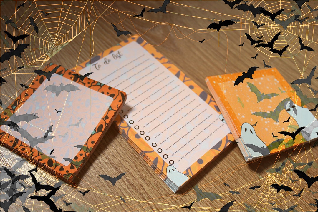 Halloween Notepad - Etsy