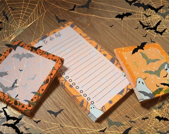 Personalized Halloween Notepad Note Pad . Black Spider - Etsy