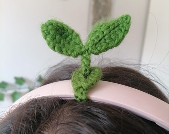 Crochet Sprout Leaf Headphone Accessory Bookmark Cable - Etsy UK