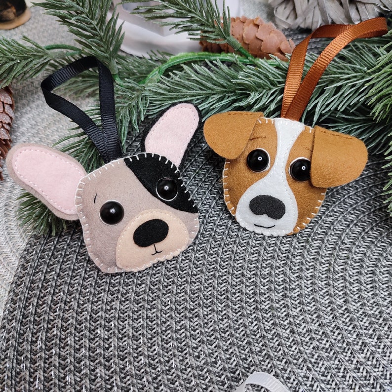 Felt Dog Christmas Ornament, Pet Ornament, Mom Dog Gift - Etsy