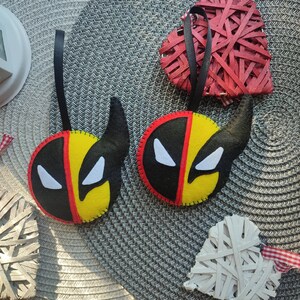 Christmas Ornament Inspired by Deadpool and Wolverine - Etsy