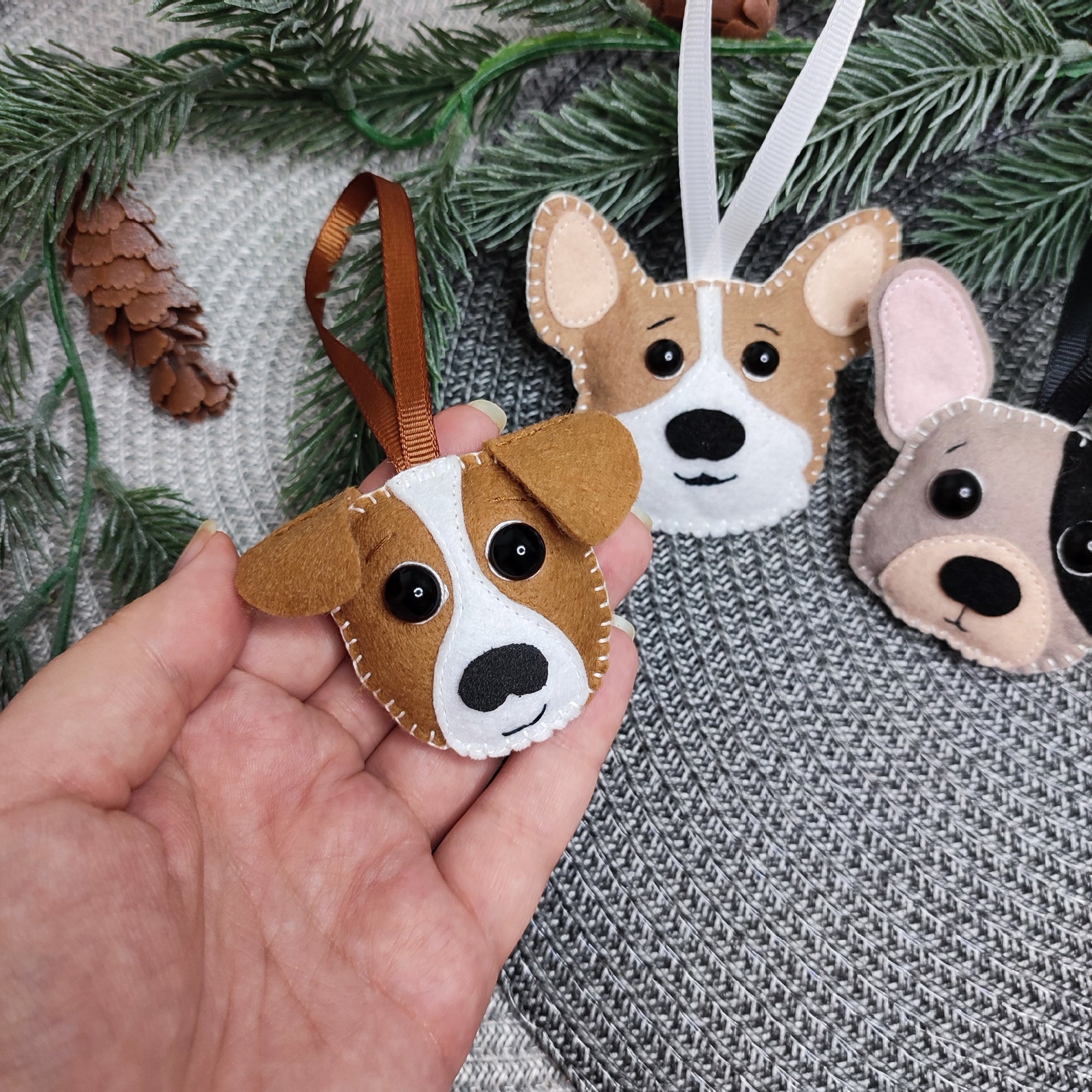 Felt Dog Christmas Ornament, Pet Ornament, Mom Dog Gift - Etsy