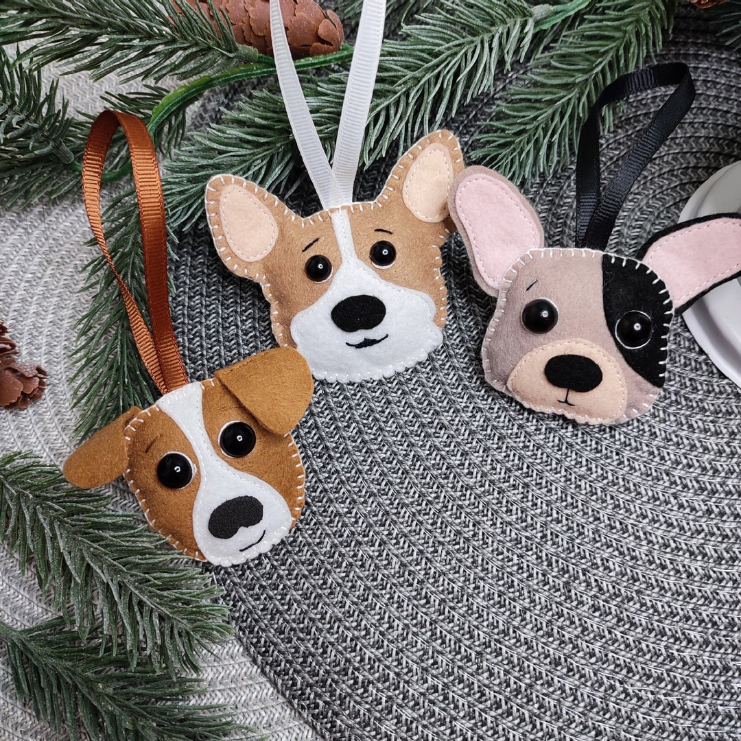 Felt Dog Christmas Ornament, Pet Ornament, Mom Dog Gift - Etsy