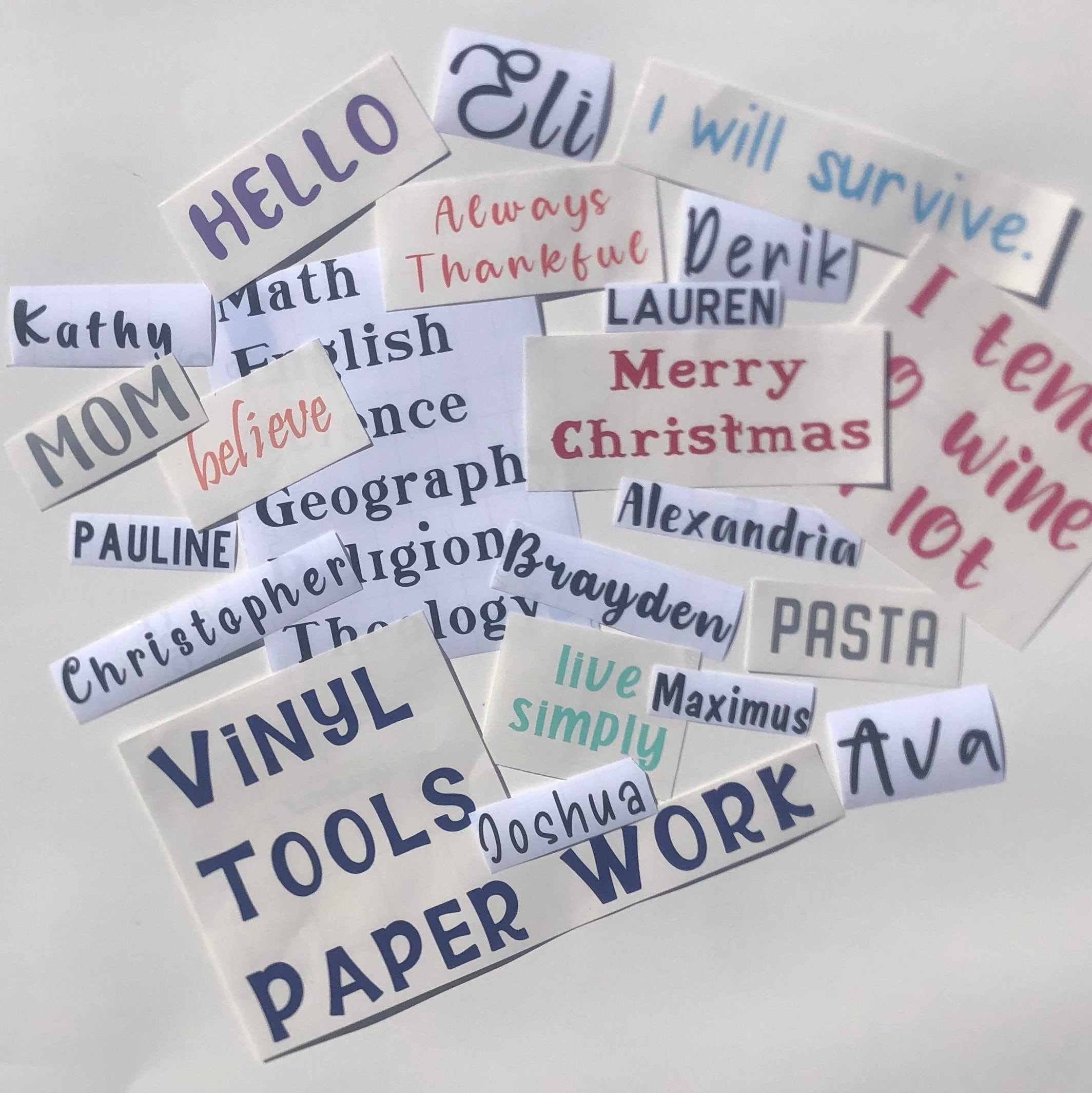 Customized personalized vinyl decal sticker-choose color | Etsy