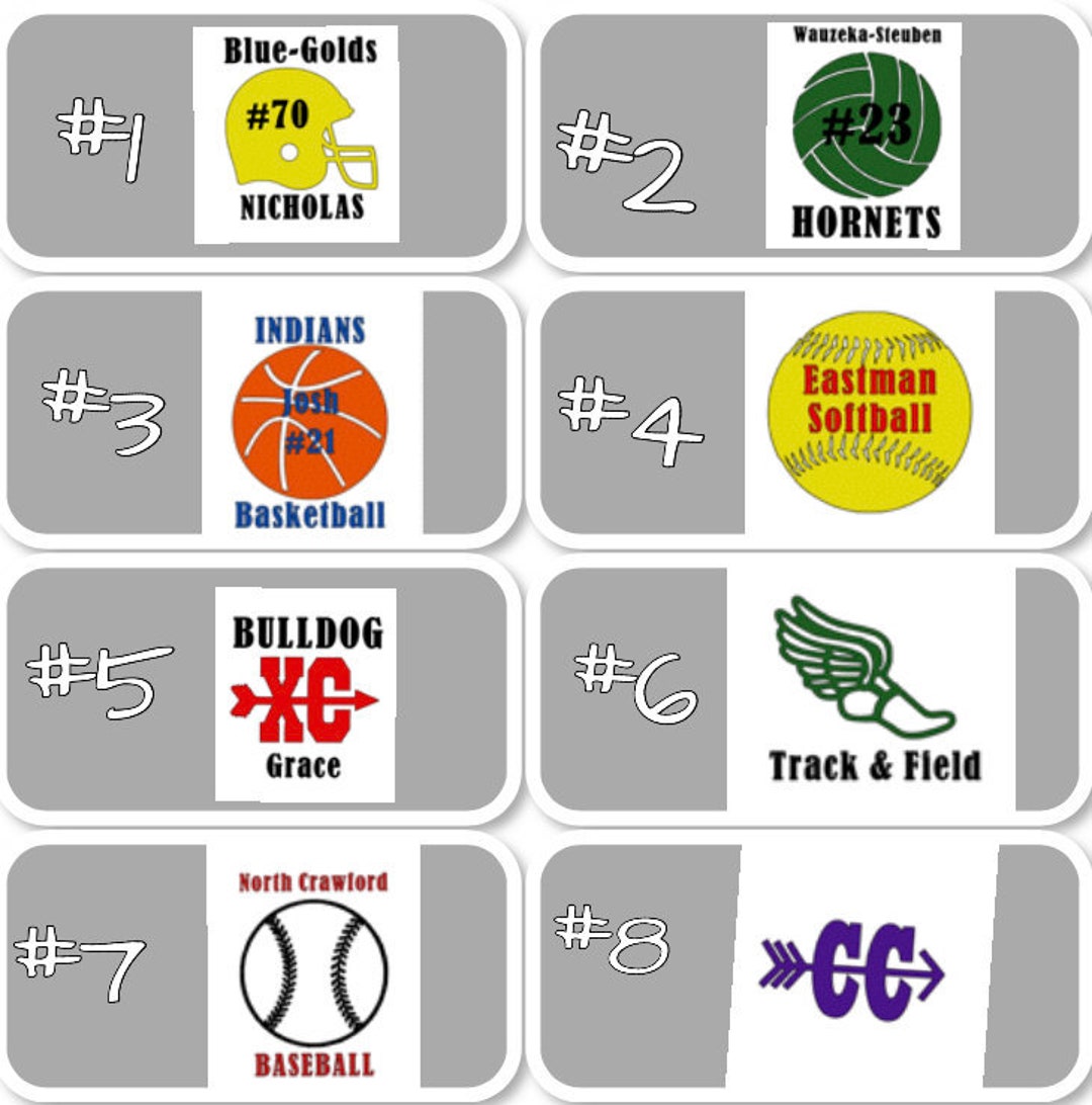 5 Sports Vinyl Self-adhesive Decal Bumper Sticker - Etsy