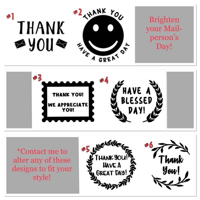 Thank You Mailbox Decal - Etsy