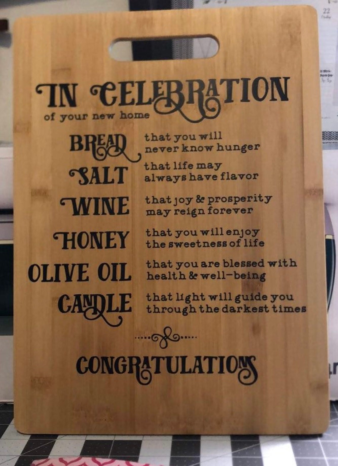 Cutting Board Decal Self Adhesive Vinyl 8 10 - Etsy