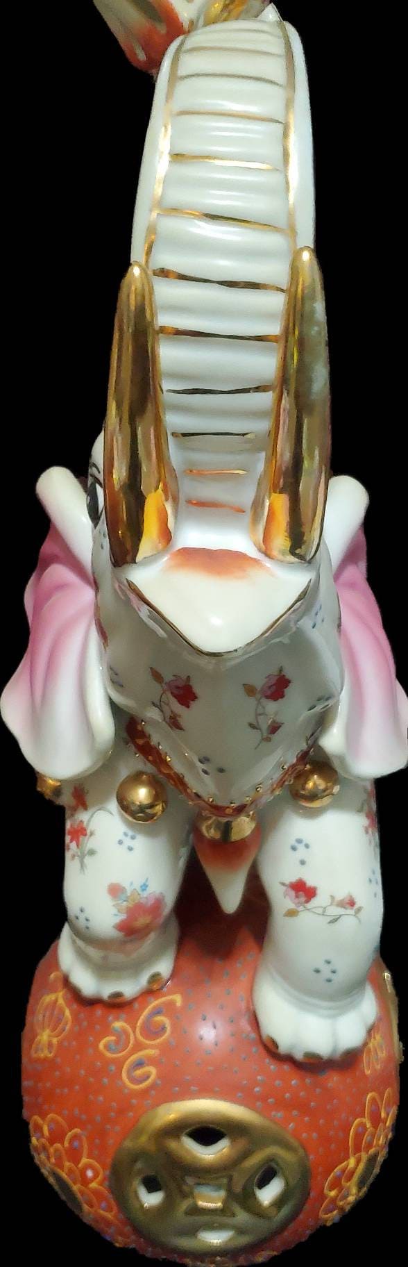 Ceramic Satsuma Circus Elephant Pair Vintage Antique Japanese Art ...