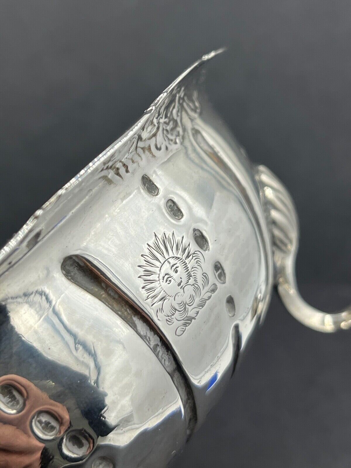 18th Century Irish Silver Crested Fluted Sugar Bowl Dublin Circa 1780 ...