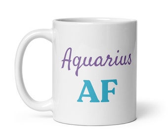 Aquarius Mug Aquarius Gifts Aquarius Cup Astrology Gift Horoscope ...
