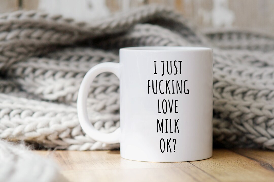 Milk Mug, Funny Milk Gift, Milk Lover Gift, Milk Drinker Gift, Milk ...