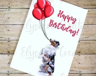 Aussie Birthday Card | Etsy