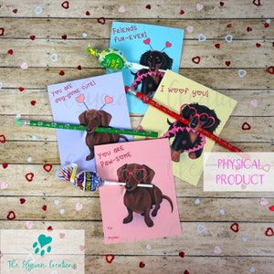 4 Dachshund Variety Kid's Valentines, Dog Valentines, Class Room ...