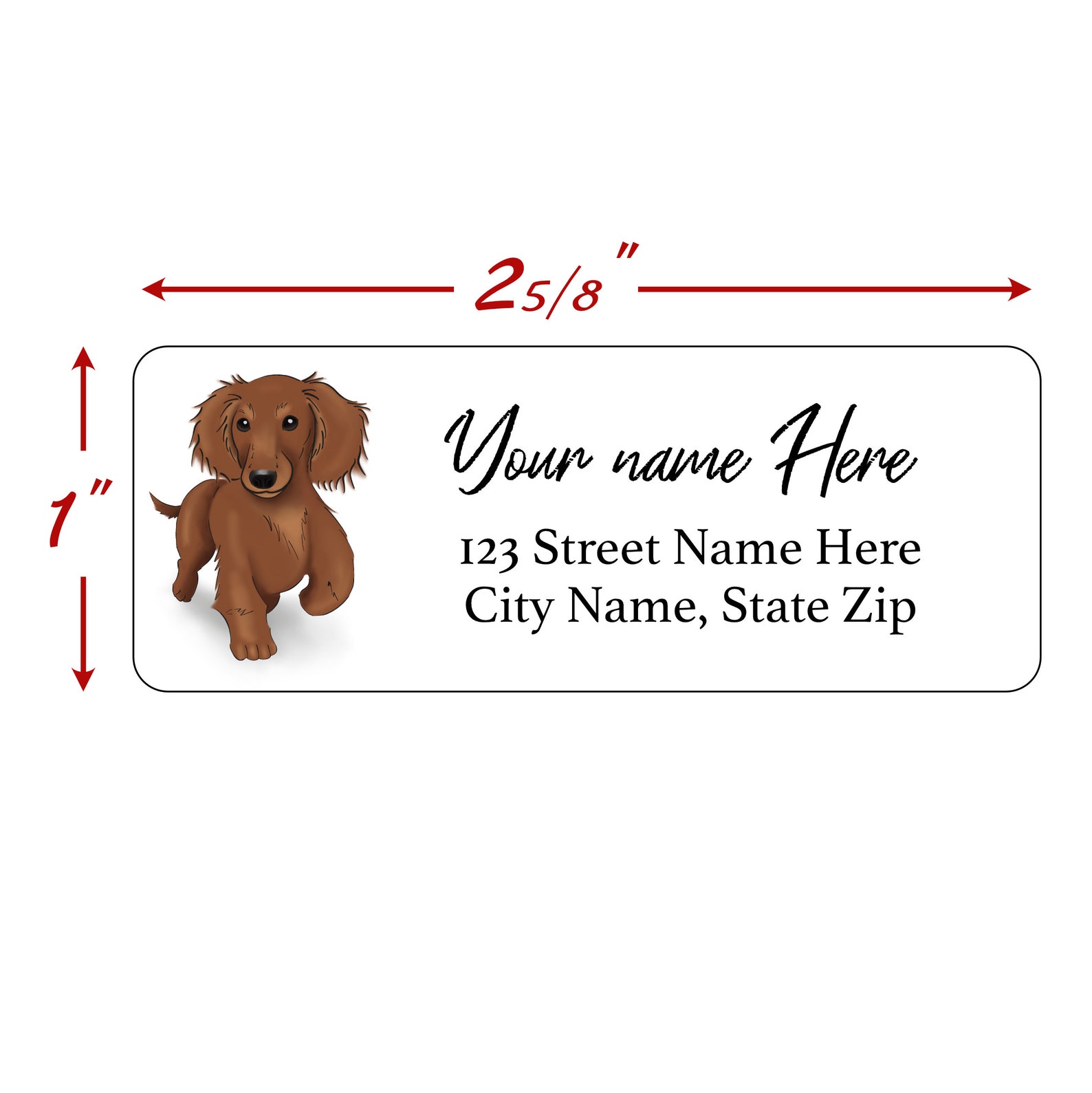 Custom Golden Retriever Return Address Labels, Christmas Dog Return ...