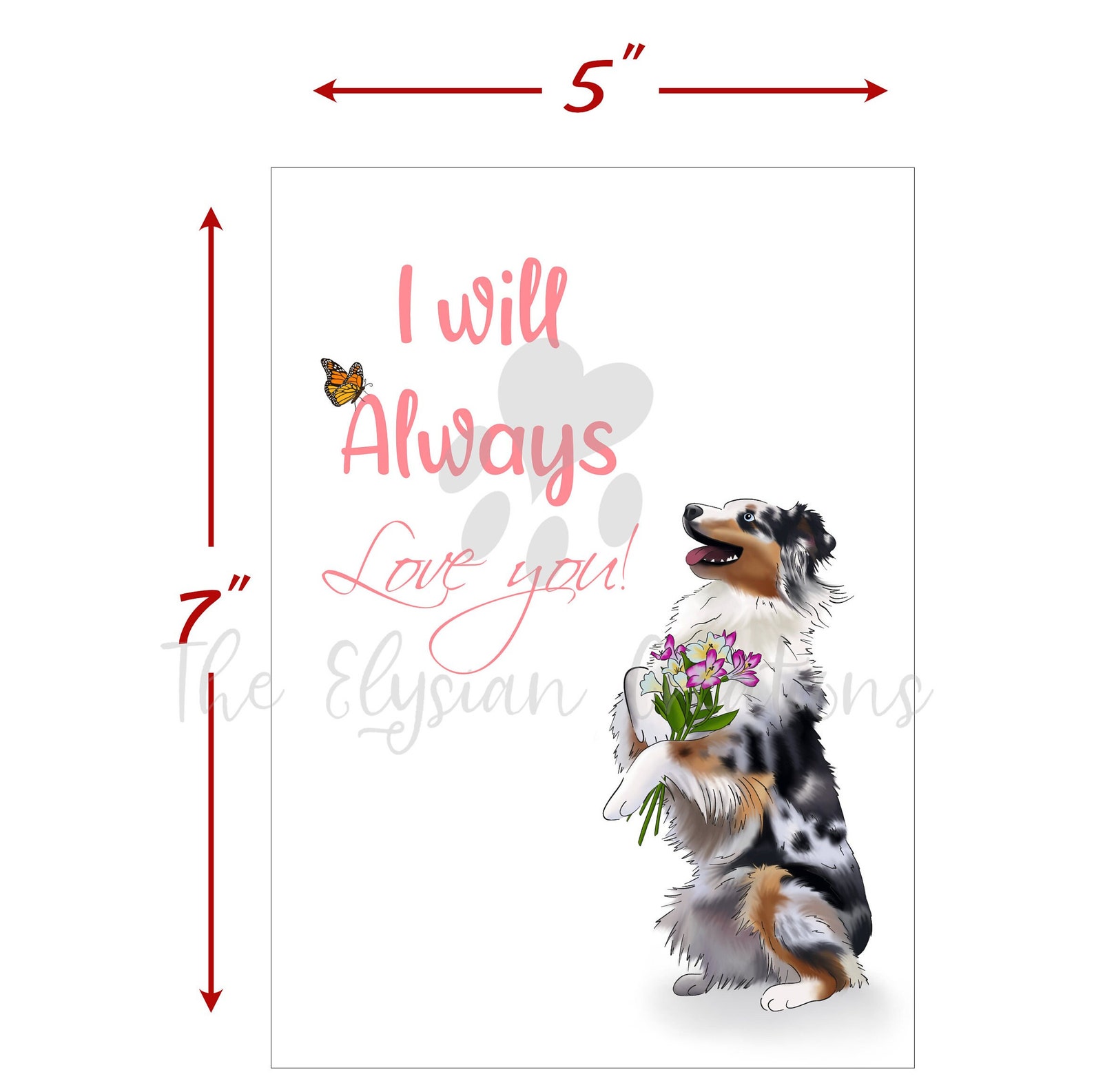 Australian Shepherd Mother's Day Card, Aussie Mother's Day Card, Funny ...