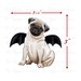 Vampire Pug Sticker, Water Proof Sticker, Halloween Dog Sticker, Water ...