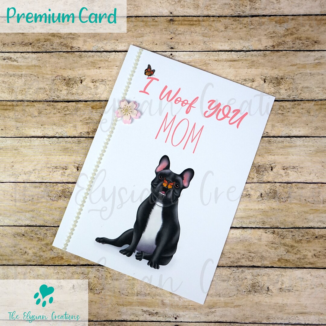 French Bulldog Mother's Day Card, Dog Mother's Day Card, Funny Mother's ...