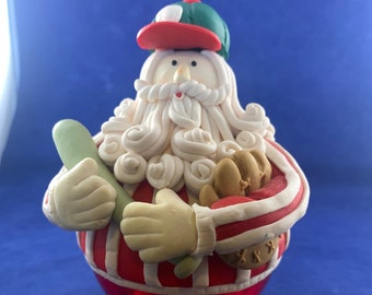 Baseball Santa Figurine - Etsy