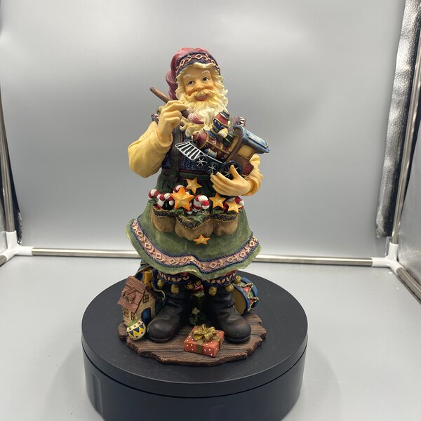 Resin Santa Figurine - Etsy