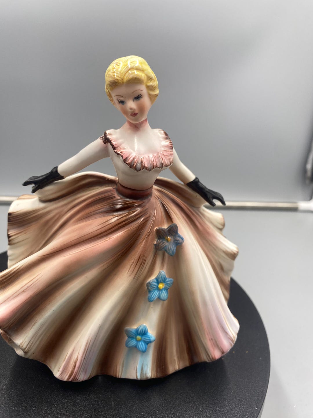 Vintage Lefton Dancing Lady Figurine 1225A - 1950s Hand-painted ...