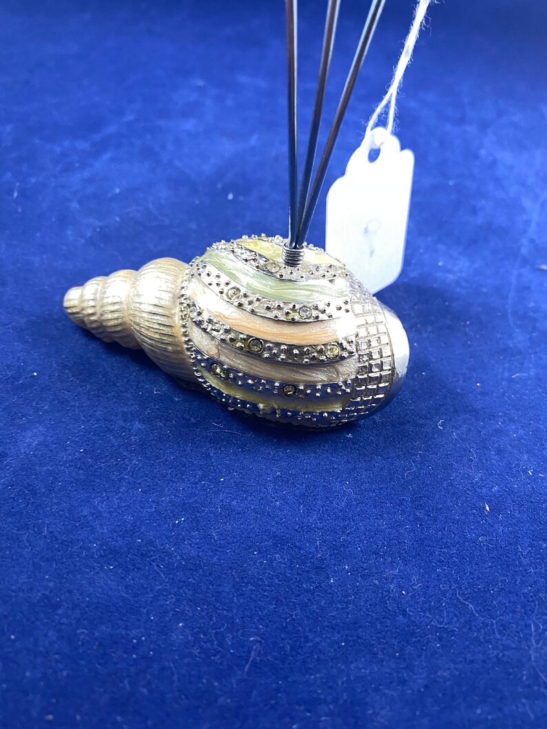 Rhinestone Sea Shell Picture or Place Card Holder - Etsy