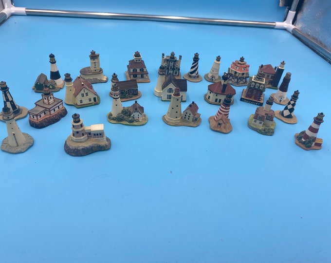 Set of 24 Lenox Miniature Lighthouse Figurines - Etsy