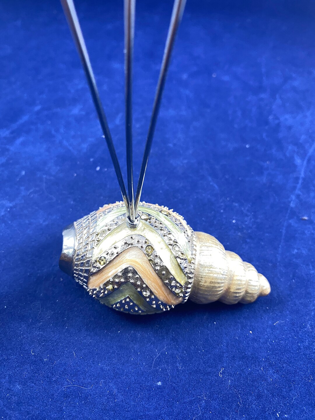 Rhinestone Sea Shell Picture or Place Card Holder - Etsy