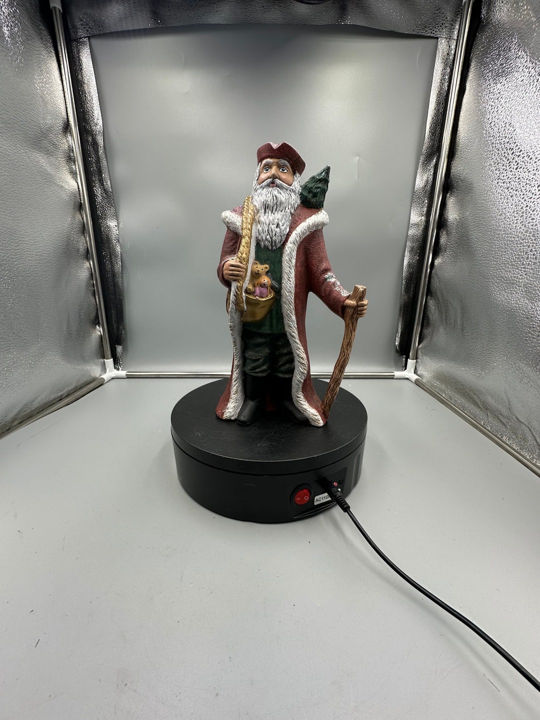 Hand Painted Ceramic Santa Signed by Artist on Back - Etsy